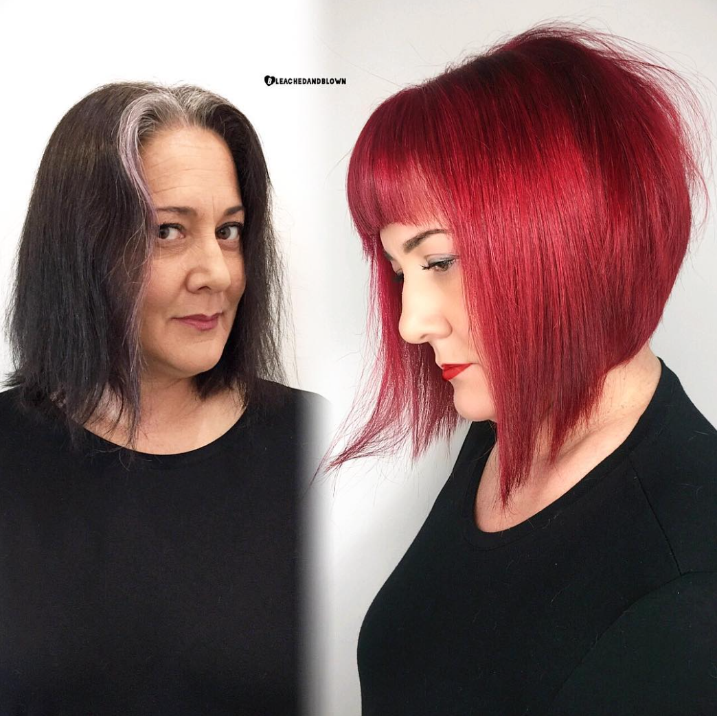 RAD Red Makeover: Cut, Color & Style - Behindthechair.com