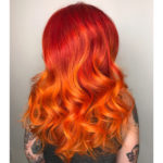 Fiery Red Color Melt - Behindthechair.com