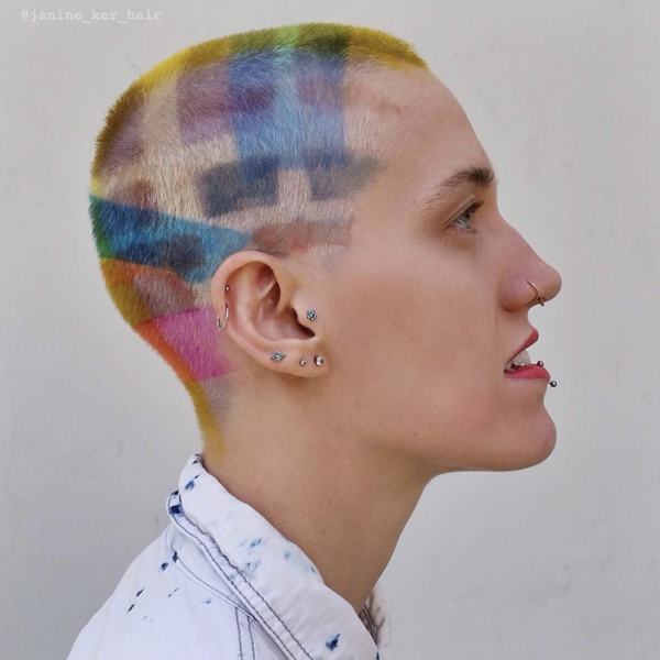 Vibrant & Multi-Colored Undercut Designs - Behindthechair.com