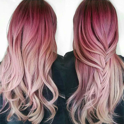 Pretty In Pink Ombré - Behindthechair.com