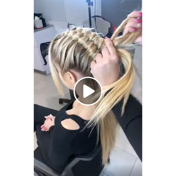 Watch: Intricate Dutch Infinity Braid Tutorial - Behindthechair.com