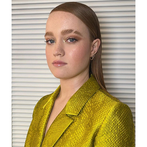 Liv Hewson's Wet Texture + Dramatic Side Part