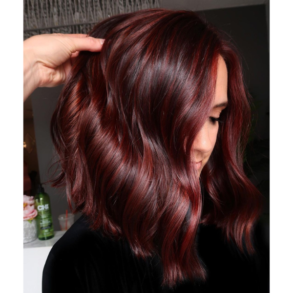Deep Cherry Hair Color - Behindthechair.com