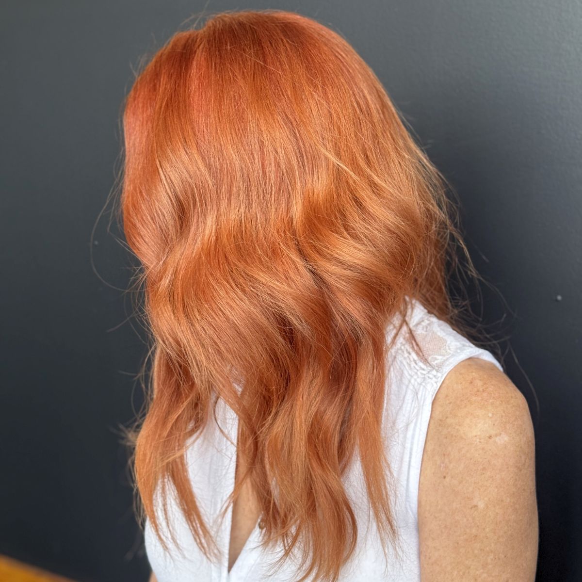 Copper Glow With Gray Coverage - Behindthechair.com