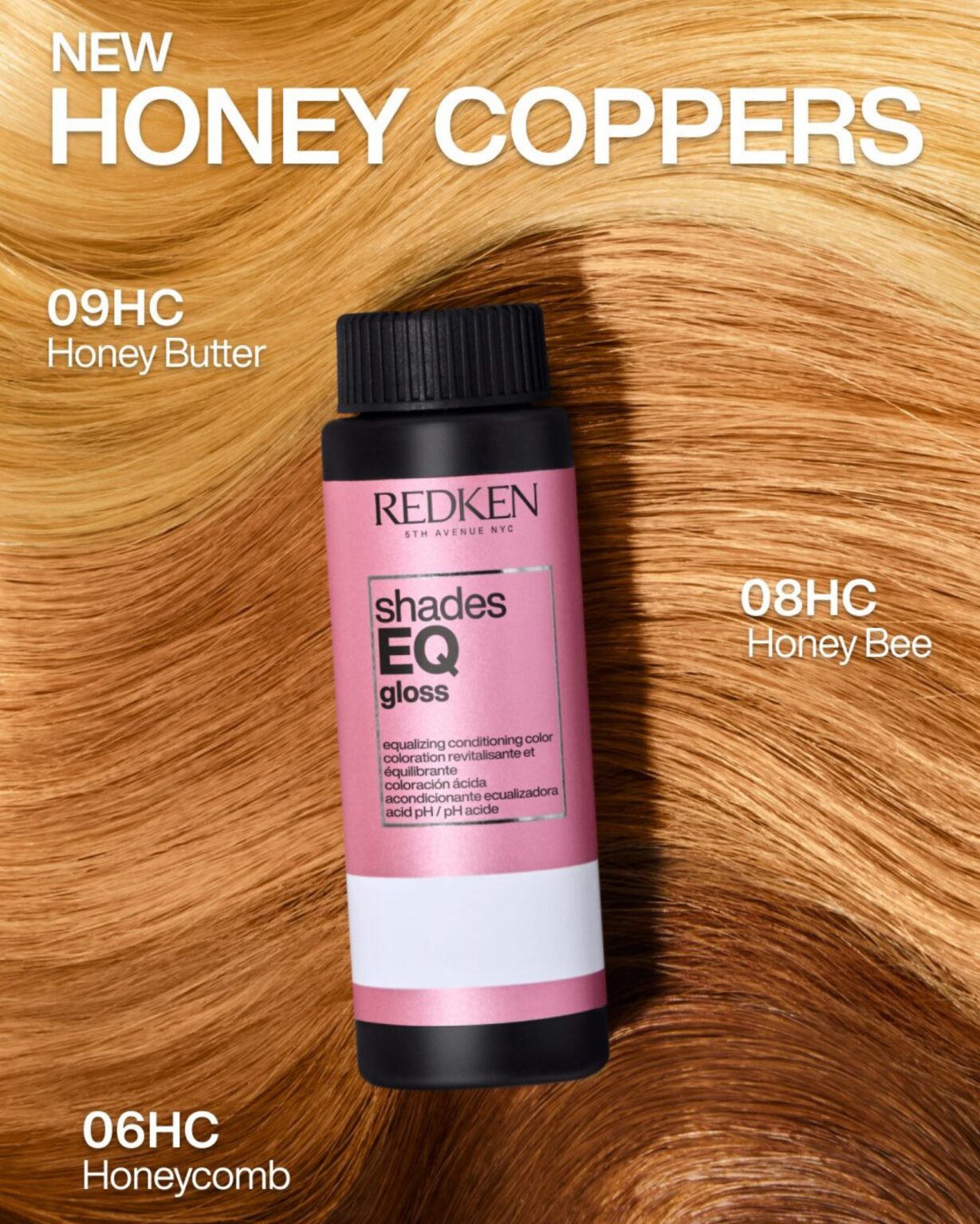 Redken Launches Honey Copper Shades EQ Color Family